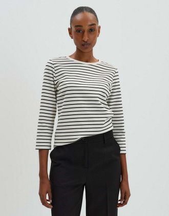 someday Langarmshirt Langarmshirt KELIA Regular aus Baumwollmix