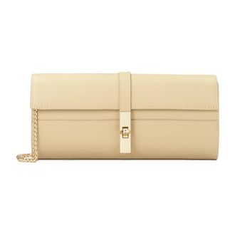 Kazar Elegante Clutch-Tasche mit monogrammiertem Verschluss - - Bags - Damen - Beige - ONE SIZE