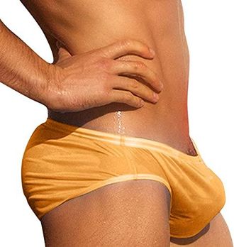 Generico Maillot de bain pour homme taille basse dété à séchage rapide plage Surf maillot de bain short push up piscine sexy parigamba vacances sport élastique