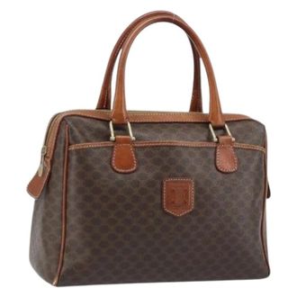 Celine Sac &agrave; main vintage en toile Pre-owned - Femme - Pre-owned - Brun - Taille: ONE Size