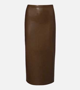 Norma Kamali Jupe midi à taille haute