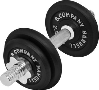 Bad Company Guss Kurzhantel-Set 10Kg (1 x Kurzhantelstange 35cm, 2x1,25 und 2x2,5Kg Hantelscheiben) Hantelset Hanteln Gewichte