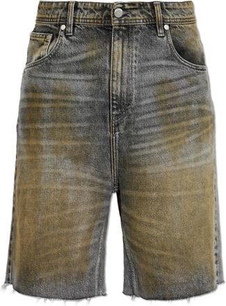 44 Label Group Homme, Shorts, Gris, Taille: S Short en jean effet vintage