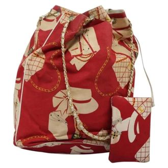 Chanel Pre-owned Toile sacs-chanel - Femme - Pre-owned - Rouge - Taille: ONE Size