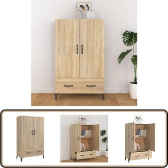vidaXL Vidaxl - Buffet haut Chêne sonoma 70x31x115 cm Bois dingénierie - Buffet - Meuble De Rangement - Commode - Meuble Salon - Bois Dingénierie