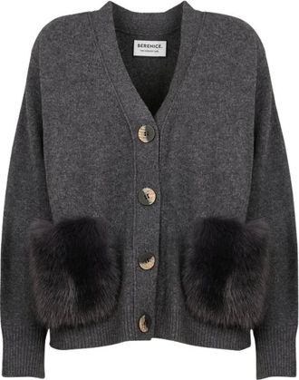 BERENICE Femme, Pulls, Gris, Taille: 38 FR Gregoria Cardigan