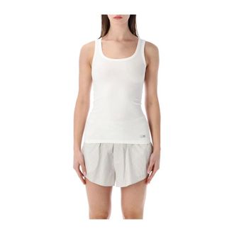 Maison Margiela D&eacute;bardeur c&ocirc;tel&eacute; - Femme - Tops - Blanc - Taille: 42/44 FR