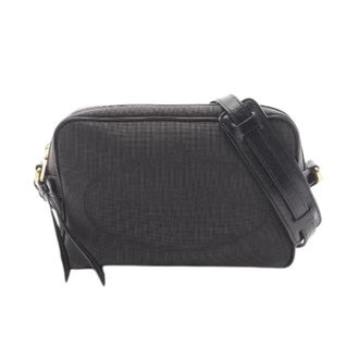 Prada Sac bandouli&egrave;re en toile jacquard logo et cuir Pre-owned - Femme - Pre-owned - Noir - Taille: ONE Size