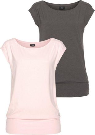 H.I.S T-Shirt aus Viskose (2er-Pack) Kurzarm, im sportlichen Stil, ideal für die Freizeit, im 2er-Pack