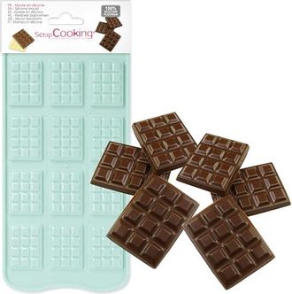 ScrapCooking 6728 Schokolade Tablet mini Backform Silikon Rosa 25 x 11 x 0,3 cm