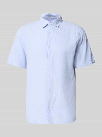 Mc Neal Regular Fit Freizeithemd aus Leinen-Baumwoll-Mix