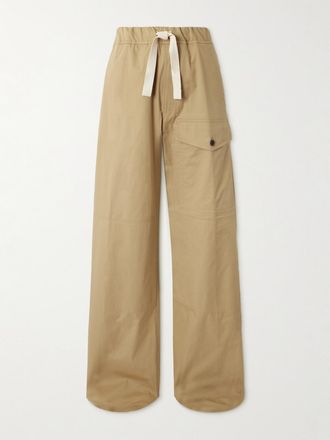 Dries Van Noten Cargohose Aus Baumwoll-twill - Braun