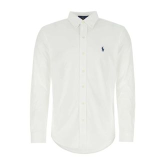 Polo Ralph Lauren Piquet-Hemd - - Shirts - Herren - Wei&szlig; - L