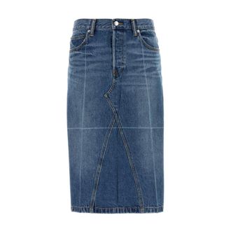 Alexander Wang Denim Midi Rock - - Skirts - Damen - Blau - W25