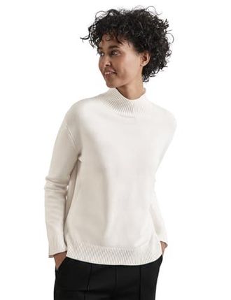Street One A302882 Pull avec col Tortue, Blanc cr&egrave;me m&eacute;lang&eacute;, 44 Femme