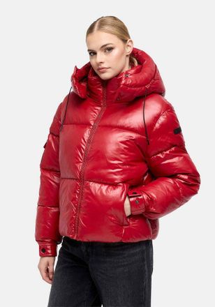 Marikoo Winterjacke Glimini Winterjacke mit Kapuze, modische Steppung, warm gef&uuml;ttert
