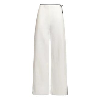Weili Zheng Pantalone pigiama - - Trousers - Damen - Wei&szlig; - L