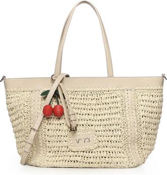 V&deg; 73 Femme, Sacs, Beige, Taille: ONE Size Sac cabas