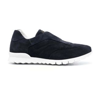 Kiton Navyblaue Slip-On Sneakers - - Shoes - Herren - Blau - 46 EU
