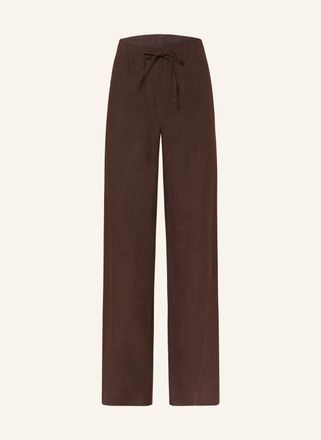 OPUS Marlenehose Mileni Aus Leinen braun