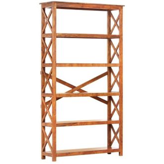 vidaXL Vidaxl - Bücherregal 100x30x180 cm Massivholz mit Honigfarbenem Finish