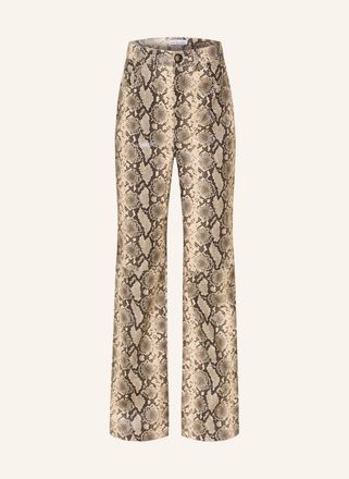 Mrs & Hugs Mrs & Hugs Hose In Lederoptik beige