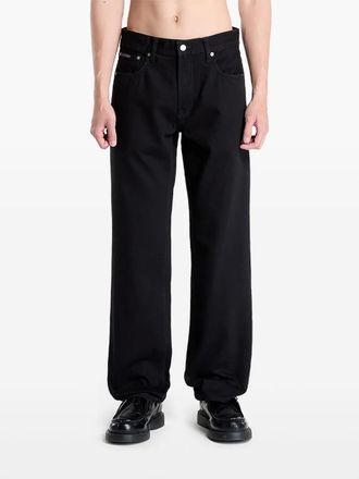 Calvin Klein 90s Jeans mit geradem Bein - Schwarz