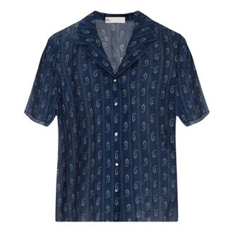 Tory Burch Camp Shirt - - Blouses & Shirts - Damen - Blau - S