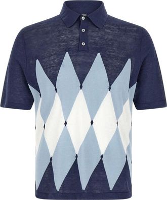 Ballantyne Homme, Tops, Bleu, Taille: S Polo &agrave; Manches Courtes