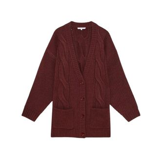 Patrizia Pepe Femme, Pulls, Violet, Taille: 36 FR Marabou Cardigan