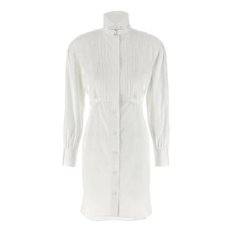Alexander McQueen Tuxedo Chemisier Kleid - - Dresses - Damen - Wei&szlig; - S