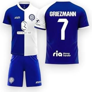 Generico Atlético de Madrid 23-24 Kit 1ª Griezmann pour enfant, 2ème, 14 ans