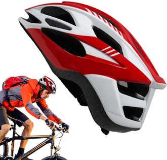 Generico Fahrradhelm - Helmausrüstung für Erwachsene, sicheres Fahren, verstellbarer Kopfschutz, Unisex, Kinnriemen, Outdoor, Berg, Stadtstraße