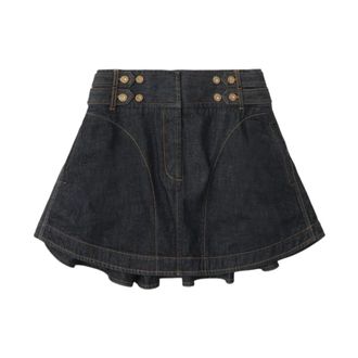 Zimmermann Jeansrock mit G&uuml;rtel - - Skirts - Damen - Blau - XS