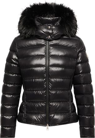 Moncler Moncler Doudoune Courte &Agrave; Capuche Badyeffe, Femme, Noir, Taille: 0