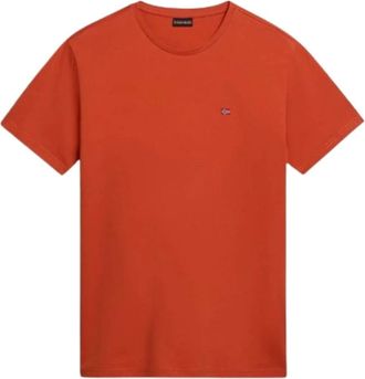 Napapijri Salis Kurzarm-T-Shirt - - Tops - Herren - Orange - 2XL