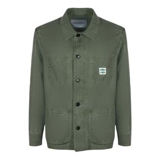 Closed Homme, Vestes, Vert, Taille: XL Cotton Jacket