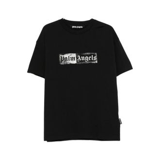 Palm Angels Homme, Tops, Noir, Taille: L T-Chemises