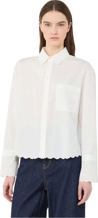 Max Mara Femme, Blouses et Chemises, Blanc, Taille: 38 FR Neutro Blouse