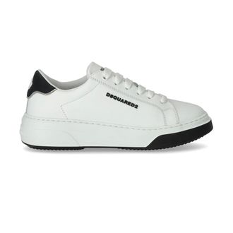 Dsquared2 Femme, Chaussures, Blanc, Taille: 36 EU Baskets Bumper en Cuir avec Logo