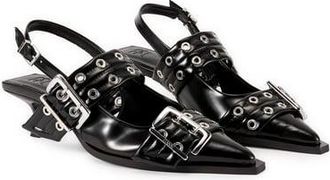 Ganni Sling-back &agrave; boucles