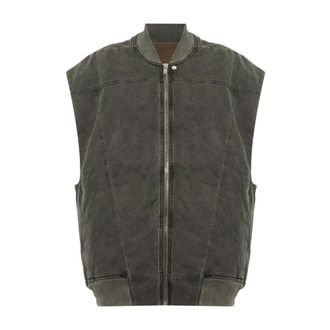 Rick Owens Oversized Denim Vest - - Jackets - Herren - Grau - XS