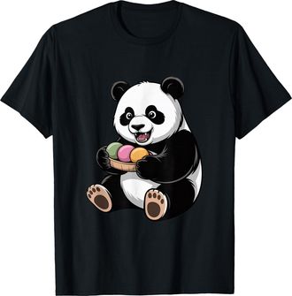 Shinkai Süßer Panda mit Mochi Dango Japan Streetwear T-Shirt