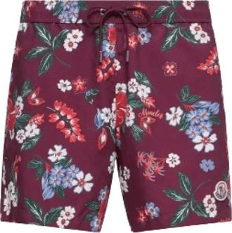 Moncler Homme, Maillots de bain, Multicolore, Taille: M Floral Print Swim Shorts