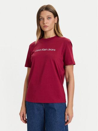 Calvin Klein Jeans T-Shirt LV047C912G Rot Regular Fit