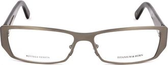 Bottega Veneta Silberne Titanbrille (Gestelle)