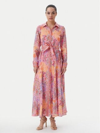 Hale Bob Hemdkleid with linen 4YDD632A Rosa Regular Fit