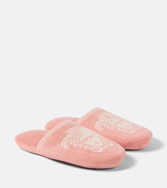 Versace Slippers La Medusa aus Frottee