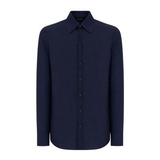Dolce & Gabbana Seidenhemd - - Shirts - Herren - Blau - 2XL