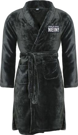 Spass Kostet Herren Bademantel Bevor du fragst NEIN lustige spr&uuml;che m&auml;nner motive Gr. S - 3XL